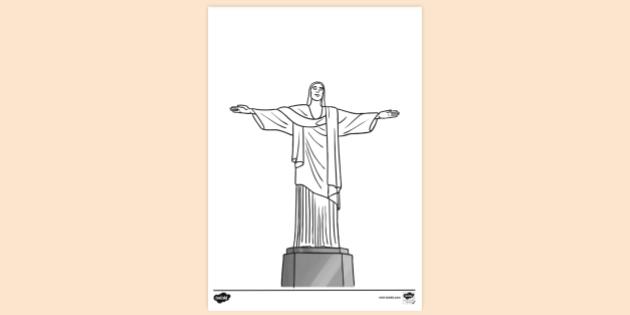 FREE! - Christ The Redeemer Colouring Sheet | Colouring Sheets
