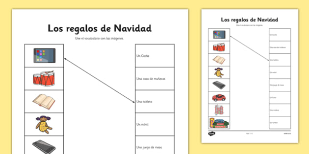 Los regalos de Navidad Spanish