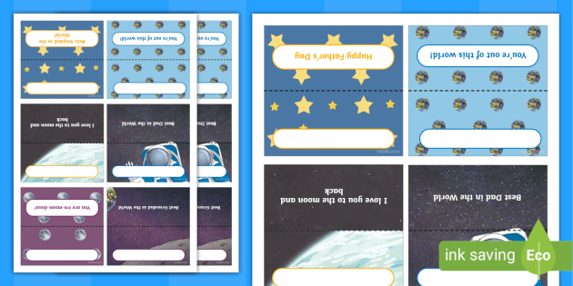 Moon Place Name Cards - Twinkl - Father's Day (Teacher-Made)
