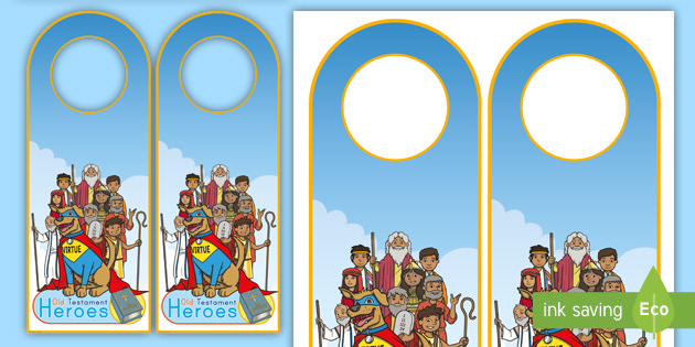Vacation Bible School: Old Testament Heroes Door Hangers