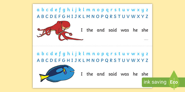 FREE! - Alphabet Strips (Under the Sea) (Teacher-Made)