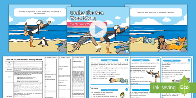 Under the Sea Yoga Story PowerPoint Pack (teacher made)