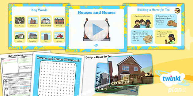 Geography: Our Local Area: Houses and Homes Year 1 Lesson Pack 4