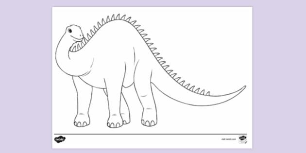 FREE! - Diplodocus Colouring Sheet (teacher made)