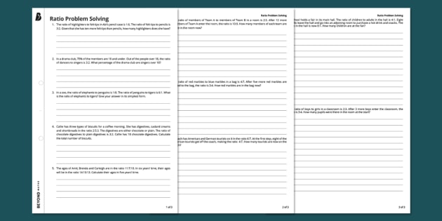 👉 Challenging Ratio Problems | KS3 Maths | Beyond Secondary