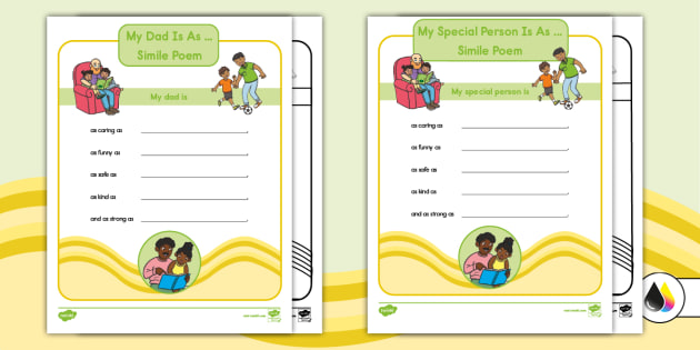 Father’s Day Poem Writing Activity - Twinkl USA Resources