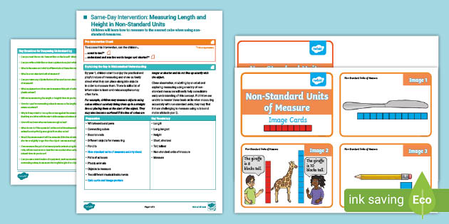 👉 Y1 Maths Intervention: Measure Length in Non-Standard Units