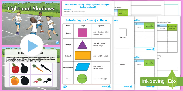 KS2 Shadows Investigation Activity Pack (teacher made)