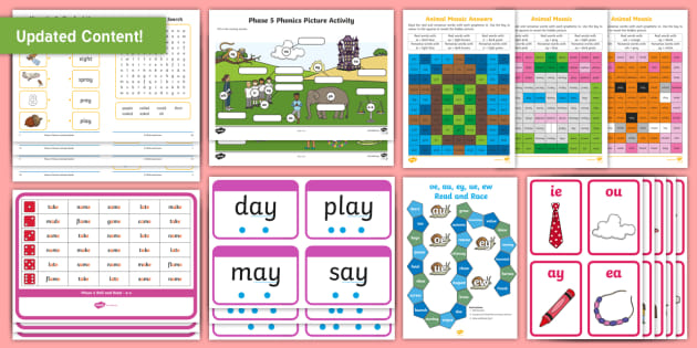 Phase 5 Activity Pack (teacher made)