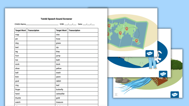 FREE! - Speech Sound Screener - Speech Sound Assessment Checklist