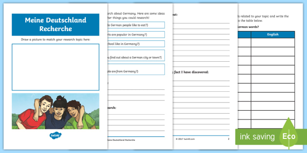 All about Germany KS2 Language Activity Booklet - German