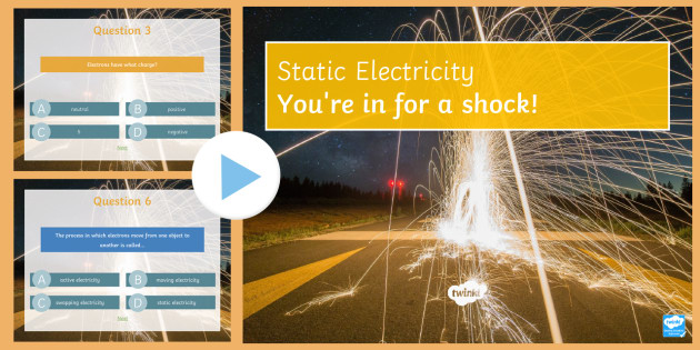 Static Electricity Quiz PowerPoint (teacher made)