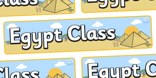 Egypt Themed Classroom Display Banner