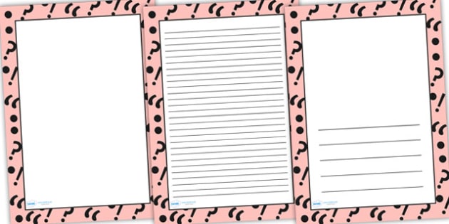 Punctuation Symbols Page Borders - punctuation symbols