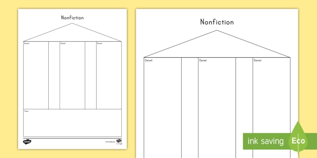 Nonfiction Text Features Organizer Non Fiction Graphic Organizer Pack