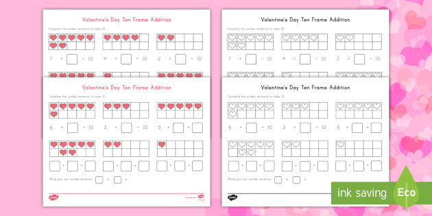 Valentine’s Day Making 10 Activity for Kids | Twinkl