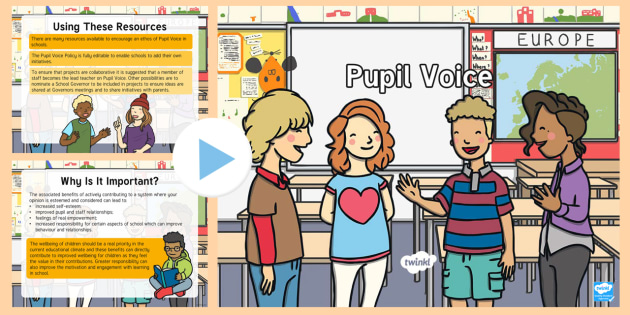 FREE! - Pupil Voice Staff Information Presentation