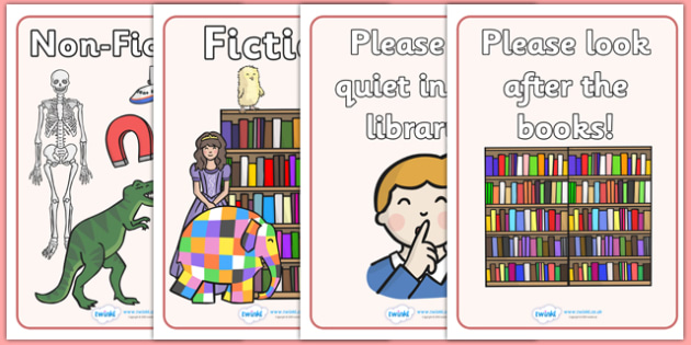 Library Role Play Display Posters (teacher made)
