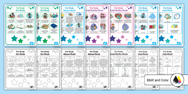 First Grade Goals Poster Pack