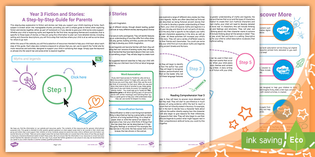 Year 3 Fiction and Stories: A Step-by-Step Guide for Parents