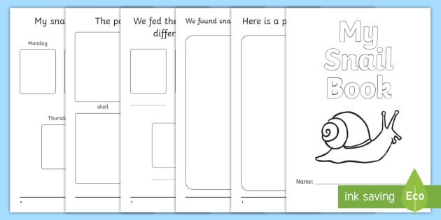 My Snail Project Activity Booklet (teacher made)