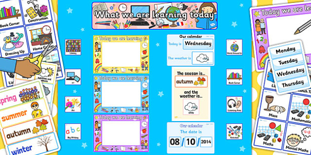 Ready Made What We Are Learning Today Display Pack - ready made