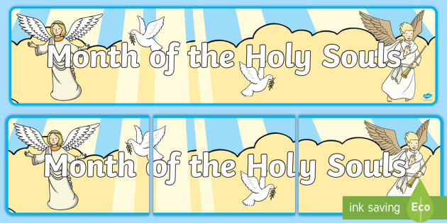Month of the Holy Souls Display Banner (Teacher-Made)