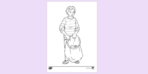 Boy Colouring Sheet • Twinkl.ca