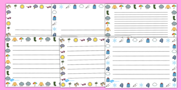 Winter Writing Paper | Primary Learning Materials