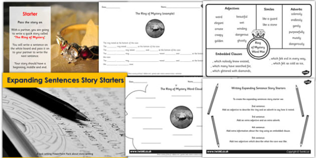 Expanding Sentences Story Starter Teaching Pack