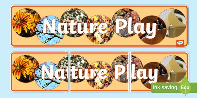 Nature Play Display Banner (teacher made)