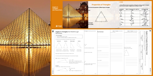 👉 Triangles KS3 Resource Pack (teacher made)