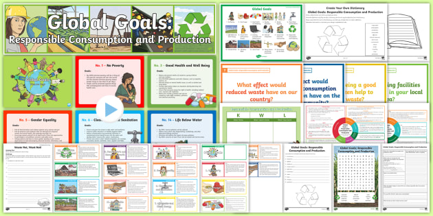 Global Goals Responsible Consumption and Production Second Level IDL and