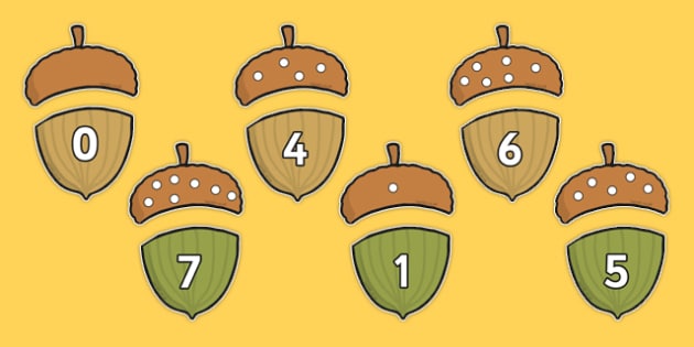 Acorn Counting Game (teacher made)