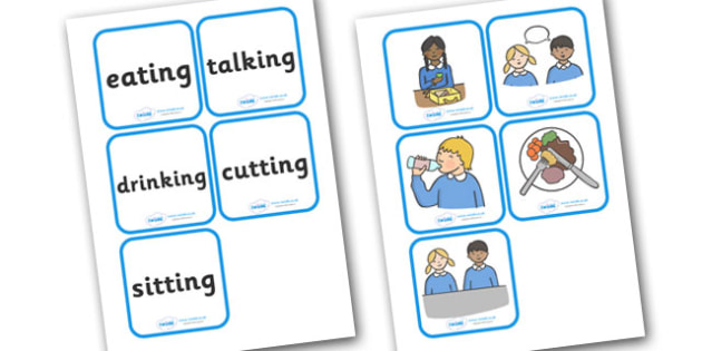 FREE! - Lunchtime Action Cards (teacher made)