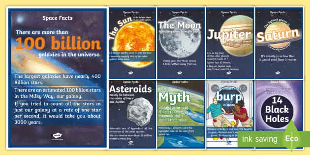 Space Facts Posters (teacher made)