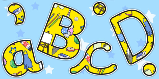 Editable Creative Display Lettering (teacher made)