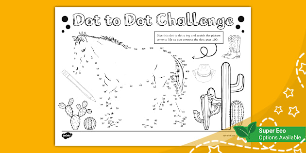 100 Connect The Dots Worksheet Dot To Dot Worksheet Connect The Dots