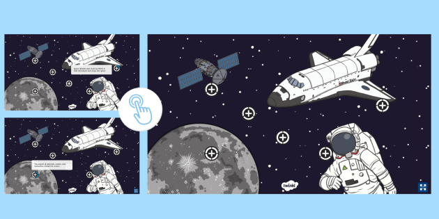 Space Interactive Click and Learn Digital Picture