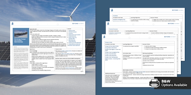KS3 Science Energies | twinkl.com.au