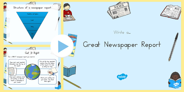 Newspaper Writing Tips PowerPoint (teacher made)