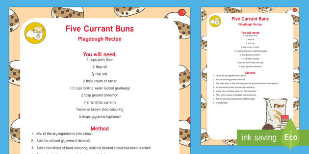 Five Currant Buns Playdough Recipe (Hecho por educadores)