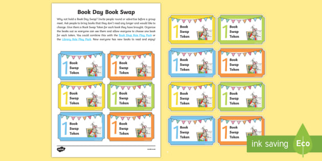 Book Swap Token, world book day tokens, book tokens, book swap