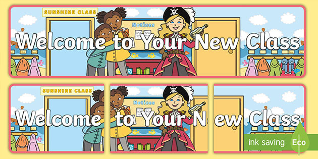 Welcome to Your New Class Pirate Banner