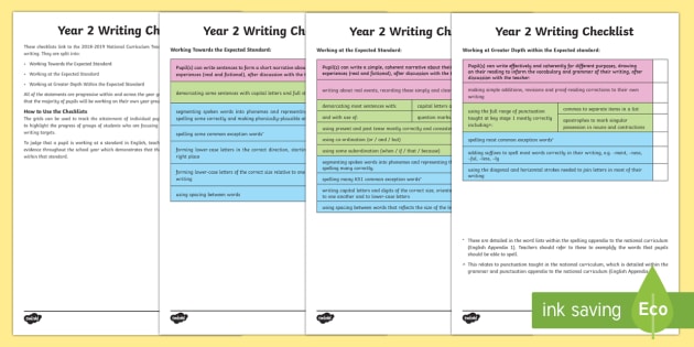 Year 2 Checklist KS1 SATs Writing Papers Writing Skills Year 2 Checklist KS1 SATs Writing Papers Writing Skills