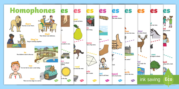 Homophones Posters (teacher made)