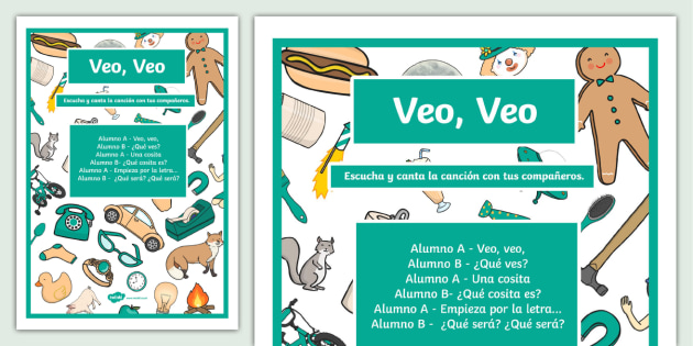 Veo veo canción Español (teacher made)