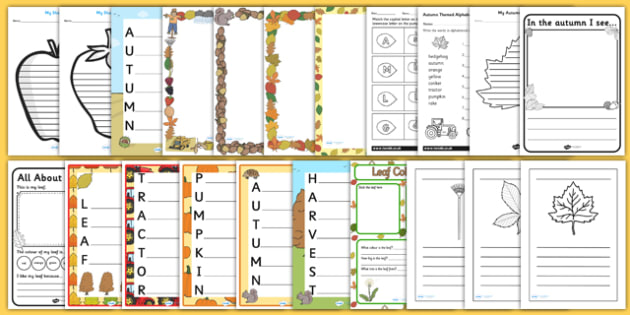 Autumn Themed Writing Activity Pack - writing aid, write