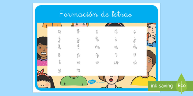 Formación de letras: Todo sobre mí