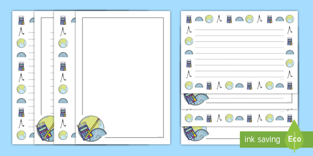 Amazing Maths Day Page Border Pack (teacher made)